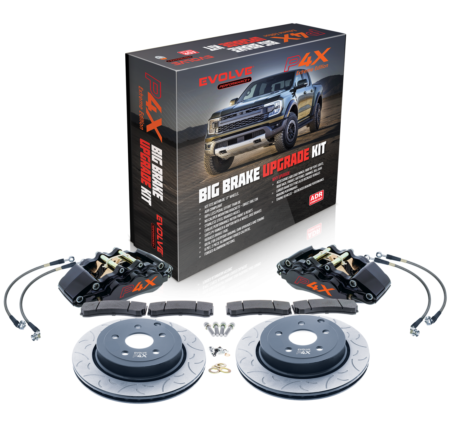 Big Brake Upgrade Evolve Extreme Edition Ranger-Raptor – Bremtec Brakes